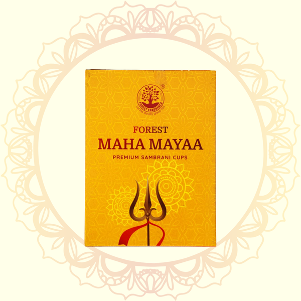 Maha Mayaa Premium Sambrani Dhoop Cup (Forest)- Ulooka Incense
